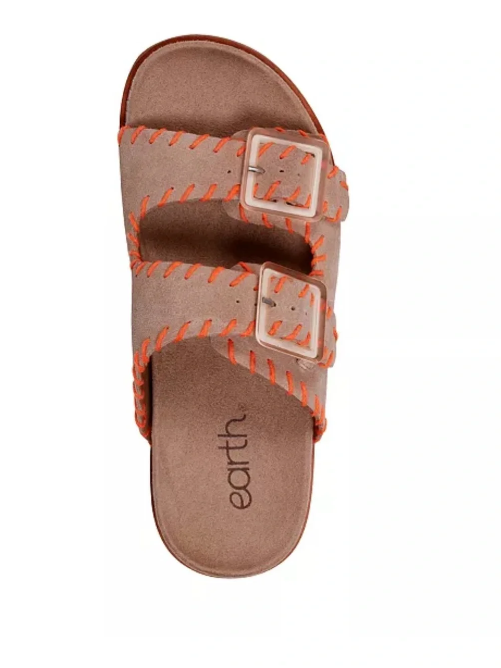 Earth | Shoes | Earths Fausto Stitched Double Band Slipon Sandals ...